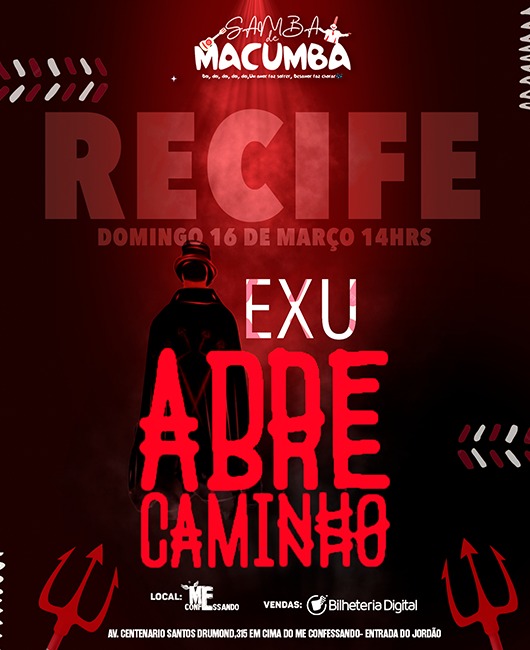 Bilheteria Digital | Ingressos SAMBA DE MACUMBA EXU ABRE CAMINHO