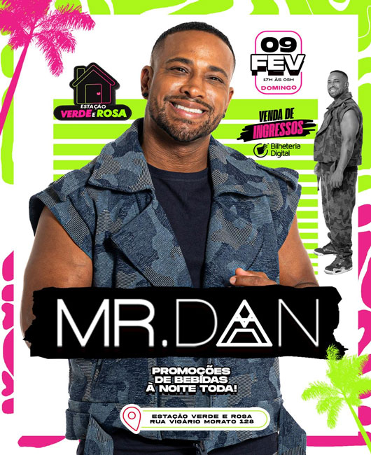 Mr. Dan Na Estação Verde e Rosa em Rio De Janeiro - Evento ON